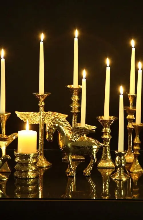 LUNARES Angelwing Candleholder - Gold