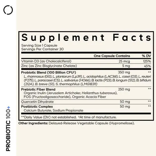 CODEAGE Probiotic+ 100b Cfu, 12 Strains, Pre/postbiotics