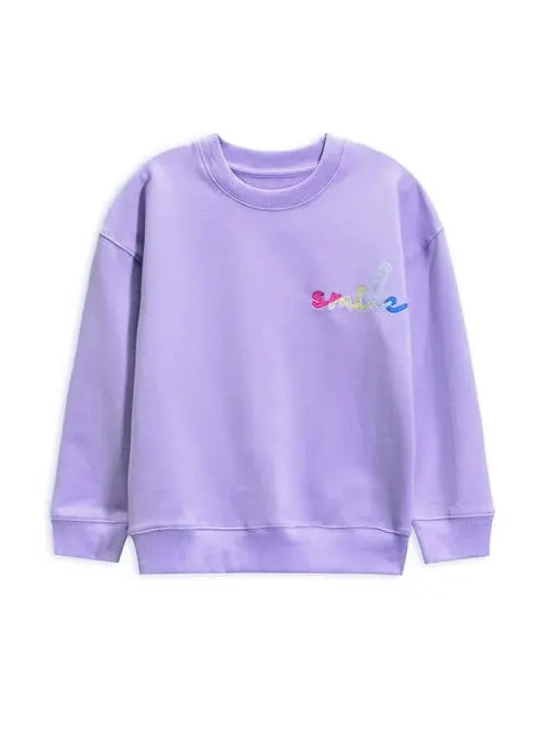 PREPPY GOOSE Embroidered Crewneck Sweatshirt
