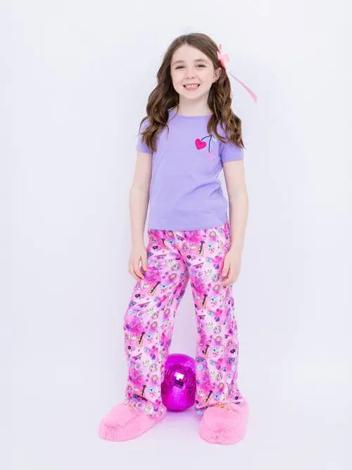 PREPPY GOOSE Plush Doodle Loungewear Pant - Multicolor