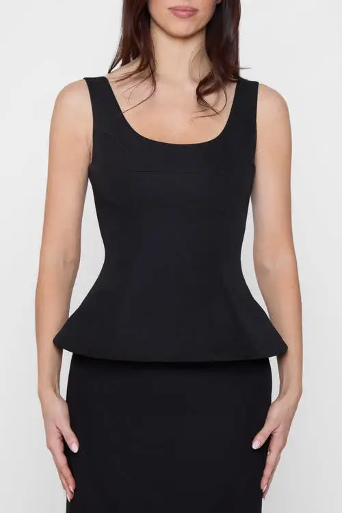 LEAU Calesia Contour Bustier Top - Black