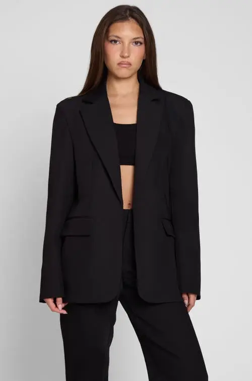 LEAU Classic Column Blazer - Black