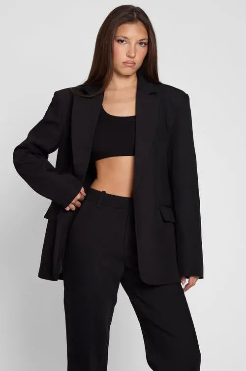 LEAU Classic Column Blazer - Black