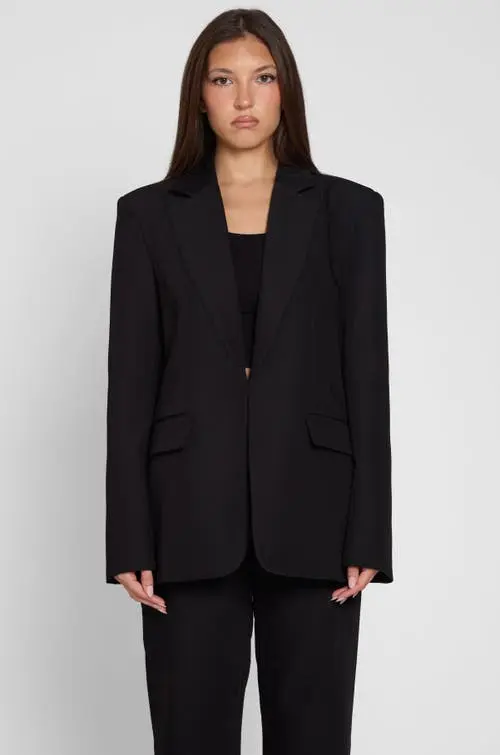 LEAU Classic Column Blazer - Black