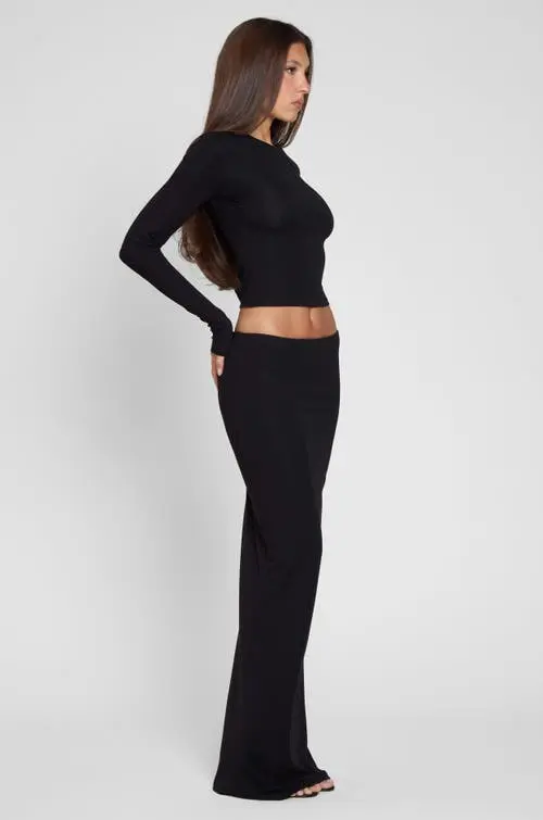 LEAU Long Sleeve Jersey Top - Black