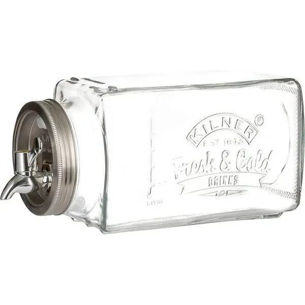 KILNER Glass Beverage Fridge Dispenser