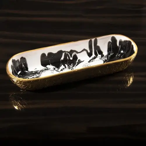 LUNARES Bianco Nero Cracker Tray