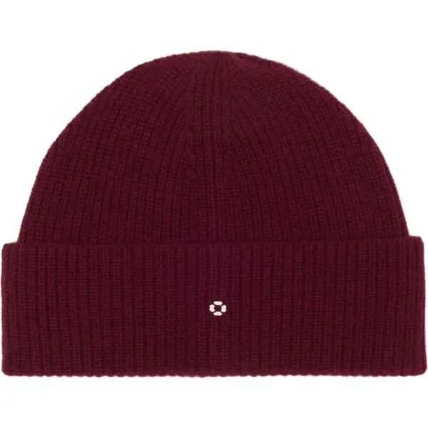 Maje Wool And Cashmere Beanie - Burgundy