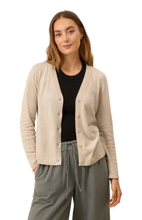 PACT Fine Knit V-neck Cardigan