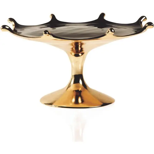 LUNARES Splash Cakestand - Gold With Oyster