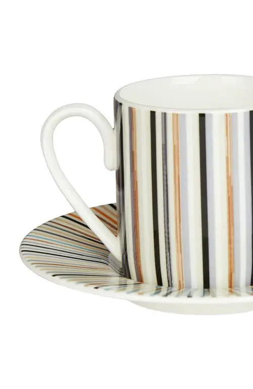 Missoni Jenkins Set Of 2 Coffee Cups & Saucers