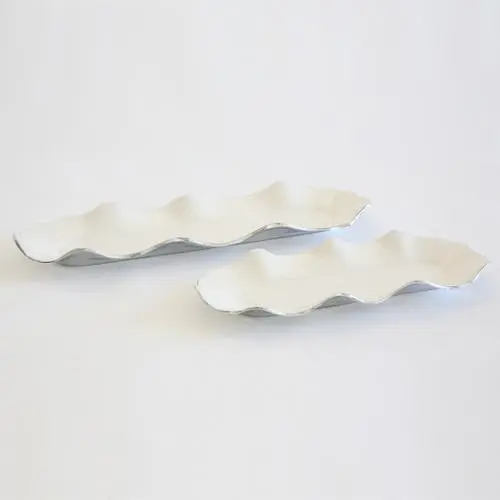LUNARES Ruffled Oyster Long Tray