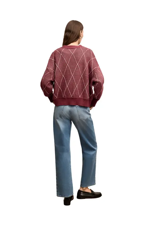 M.M.LAFLEUR Aiko Breeze Argyle Knit Tank