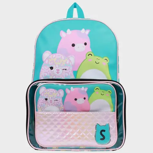 SQUISH MALLOW Printed Backpack With Lunch Box