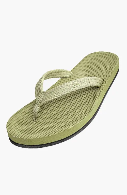 INDOSOLE Tire Sole Flip Flops - Matcha