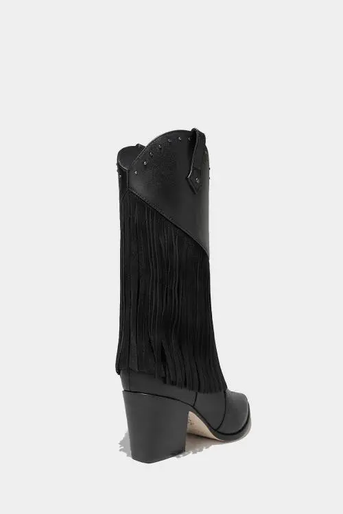 DANTE Leather Fringe Boots