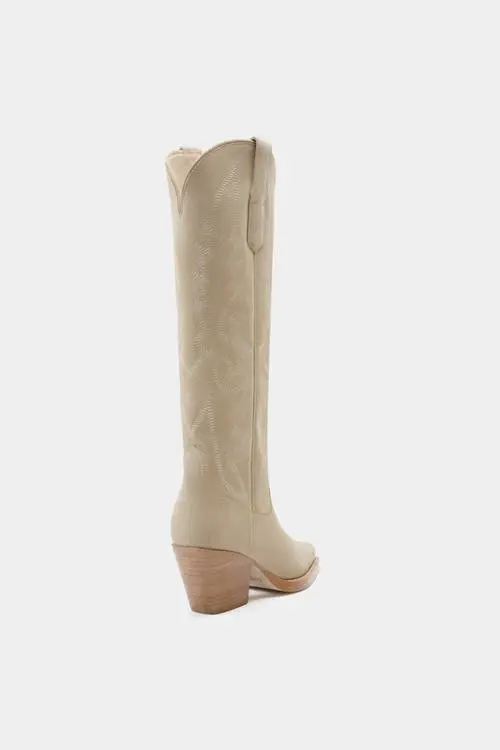 DANTE Western Fashion Leather Boots - Stone