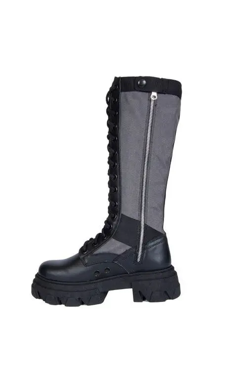 URBNKICKS Tall Jungle Boots - Grey/black
