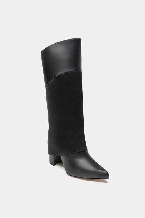 DANTE Leather Tall Overlay Boots