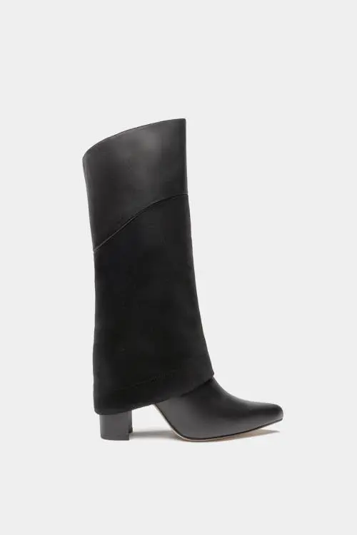 DANTE Leather Tall Overlay Boots