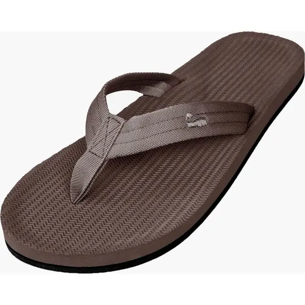 INDOSOLE Responsibly-made Tire Sole Flip Flops - Soil