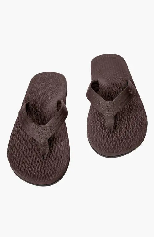 INDOSOLE Responsibly-made Tire Sole Flip Flops - Soil