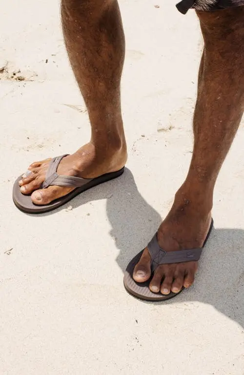 INDOSOLE Responsibly-made Tire Sole Flip Flops - Soil