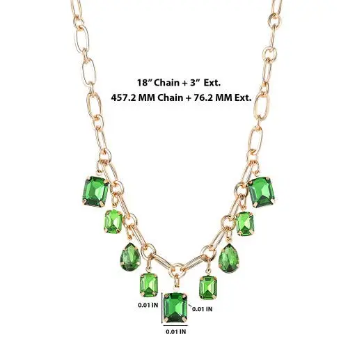 Jessica Simpson Gem Drop Charm Necklace
