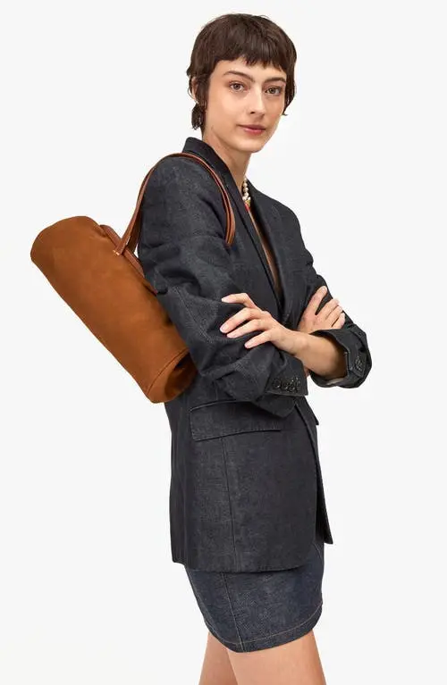 Clare V. Yvette Nubuck Leather Baguette Bag