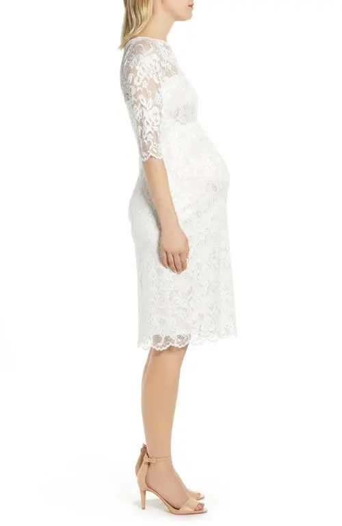TIFFANY ROSE MATERNITY Amelia Maternity Lace Dress - White