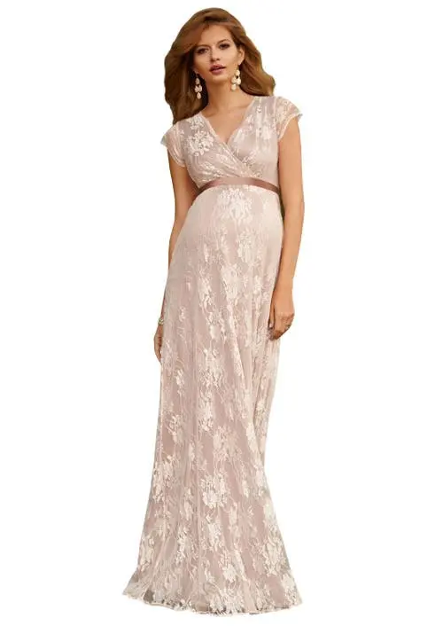 TIFFANY ROSE MATERNITY Eden Long Gown - Blush