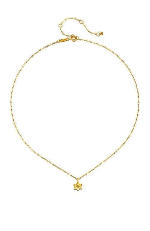 SATYA JEWELRY Guiding Faith Star Of David Necklace - Gold