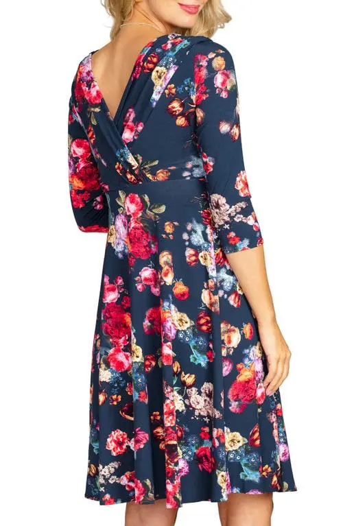 TIFFANY ROSE MATERNITY Floral Empire Waist Maternity Dress - Blue