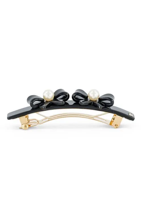 Alexandre De Paris Poesie Acetate And Pearls Barrette