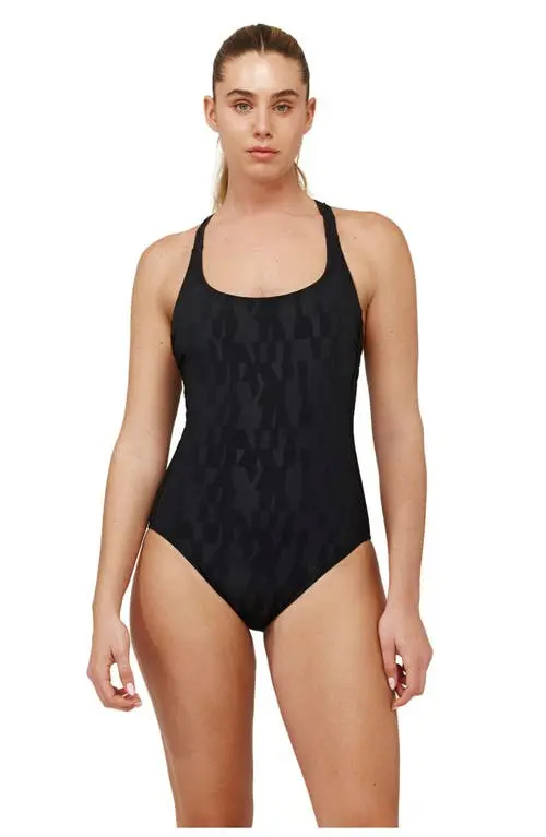 GOTTEX Ocean's Eleven Scoop Neck One Piece - Multi Black
