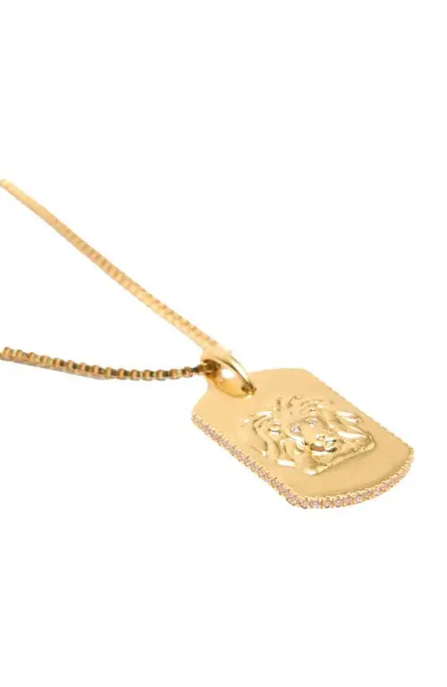 Maje Zodiac Sign Plaque Necklace - Leo