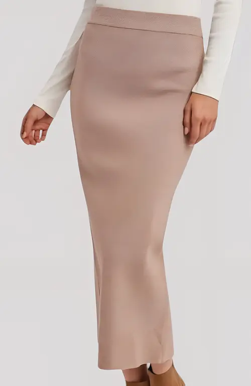MODENAIRE Knit Midi Skirt - Beige