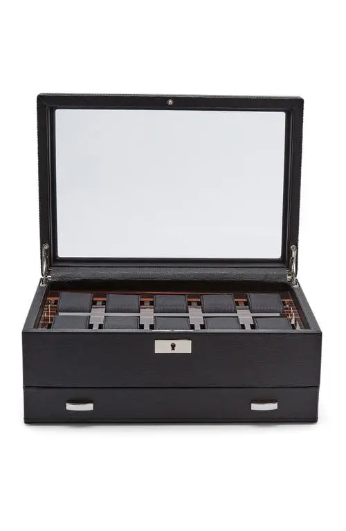 Wolf Roadster 10-piece Watch Box With Drawer