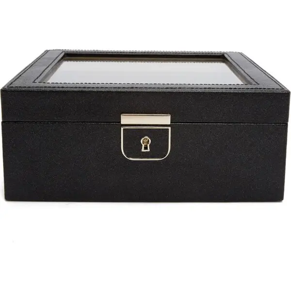Wolf Palermo 6-piece Watch Box - Black Anthracite