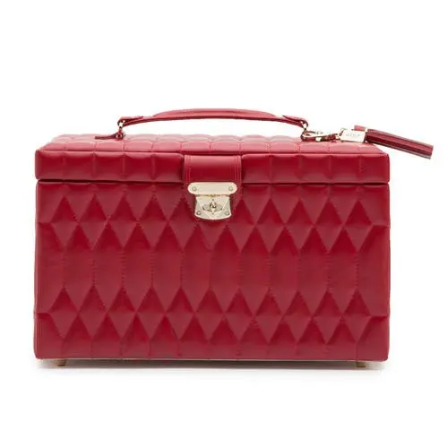 Wolf Caroline Large Jewelry Case - Red