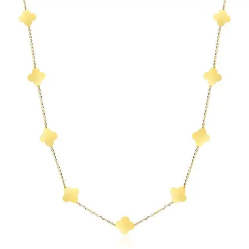 THE LOVERY FINE JEWELRY Mini Clover Necklace - Gold