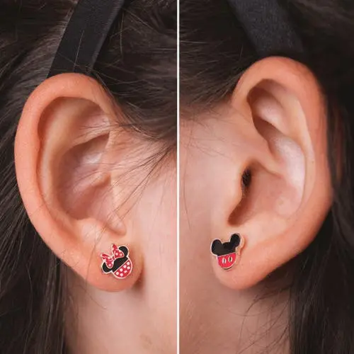 Disney Mickey And Minnie Mouse Stud Earrings