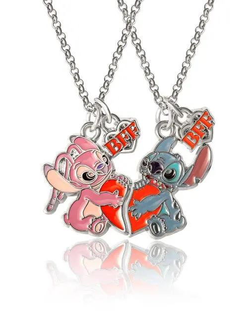 Disney Lilo & Stitch Best Friend Chain Necklace Set - Multicolor