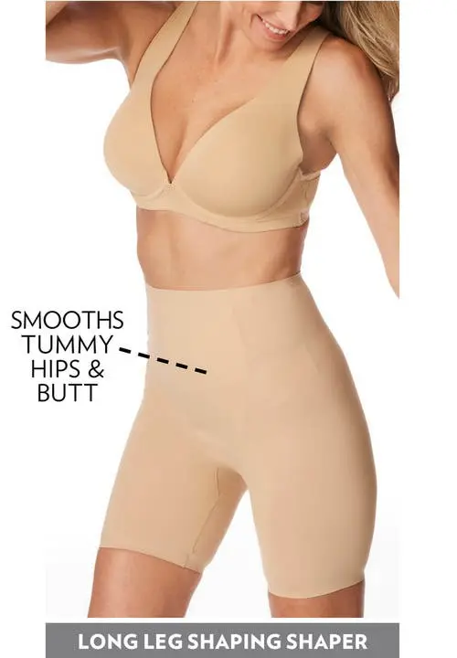 SECRET SOLUTIONS Invisible Shaper Long Leg Shaper - Nude