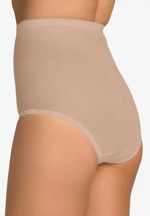 SECRET SOLUTIONS Power Mesh Firm Control Shaping Brief - Nude