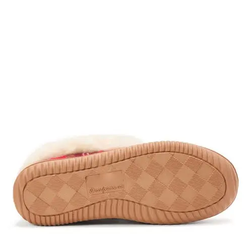 DEARFOAMS Ryland Cabin Moccasin Slipper - Red Plaid