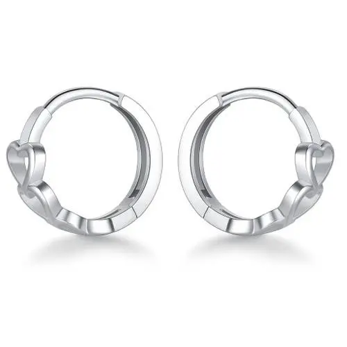 DONATELLO GIAN Heart Huggie Earrings