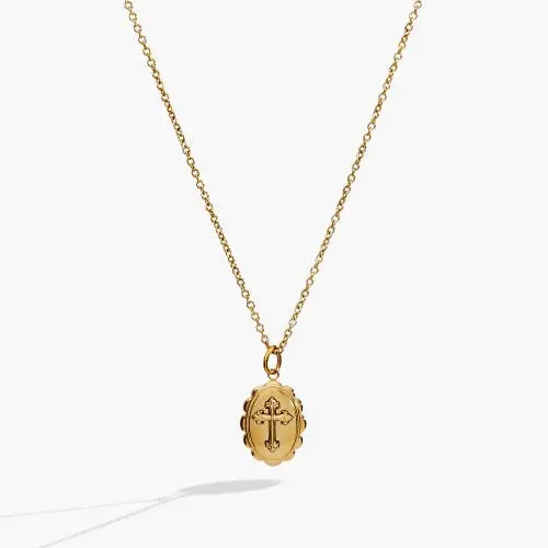 ALEX AND ANI Cross Pendant Necklace