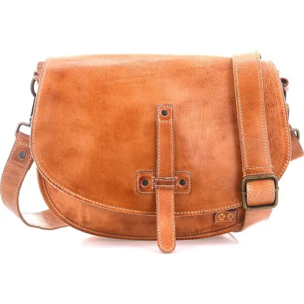 Bed Stu Sequoia Saddle Crossbody Bag - Tan Rustic