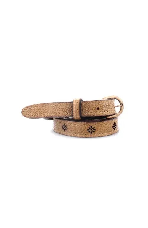 Bed Stu Monae Ii Leather Belt - Cashew Rustic